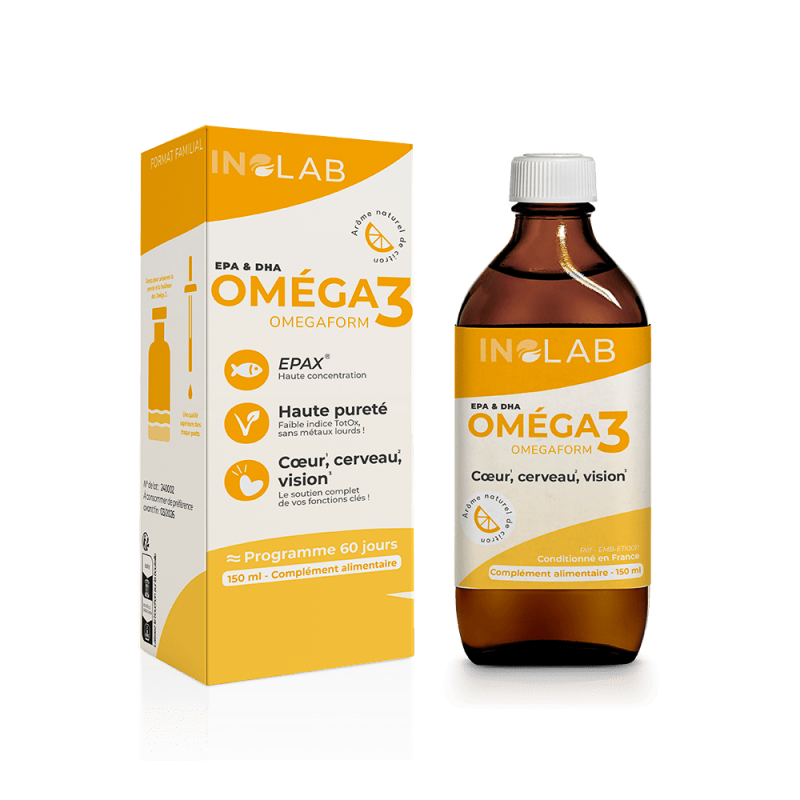 Huile Oméga-3 OMEGAFORM EPAX® – Inolab 150 ml